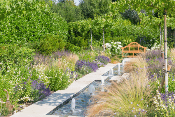 Luxury New Build Garden with Pool, Courtyard and Rill | CGLA